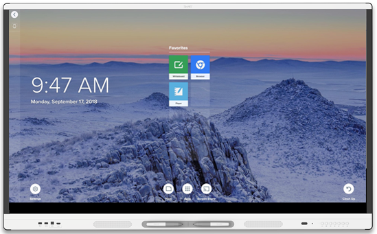 SMART Board MX086-V4 interactive display with iQ - SBID-MX286-V4-PW